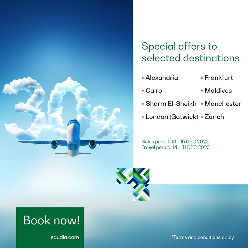 Fly Saudia from KSA to the world