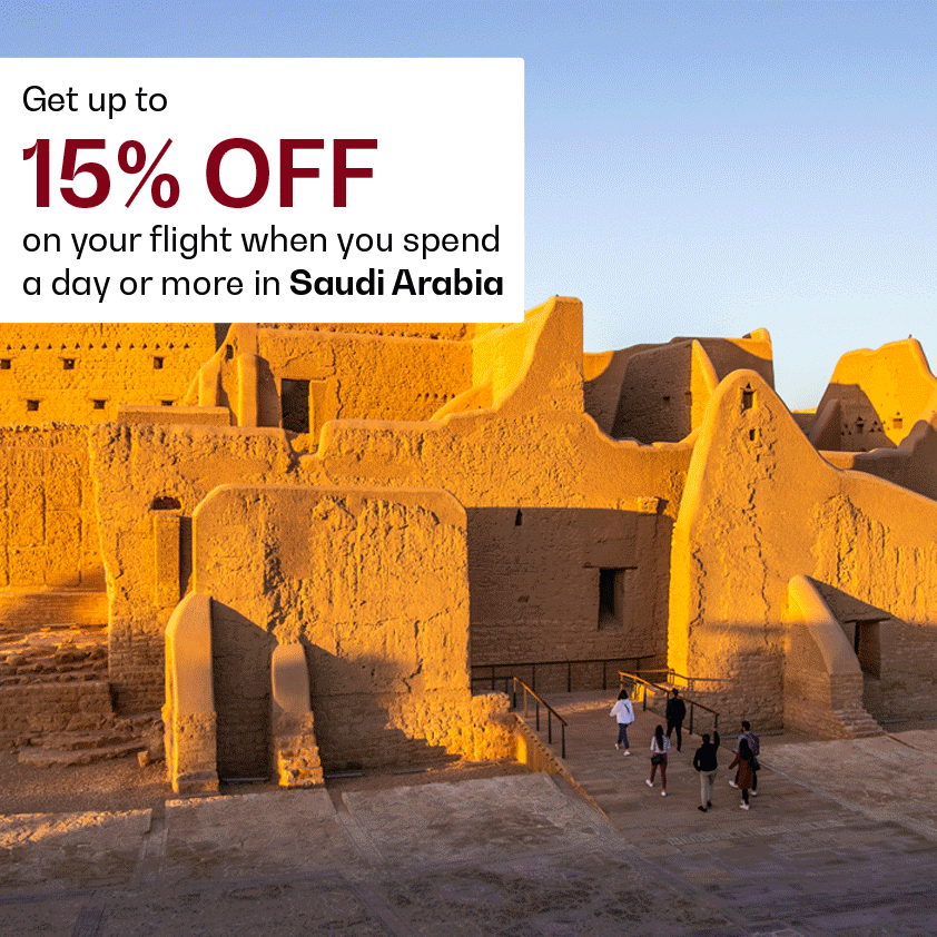 Fly Saudia to the world