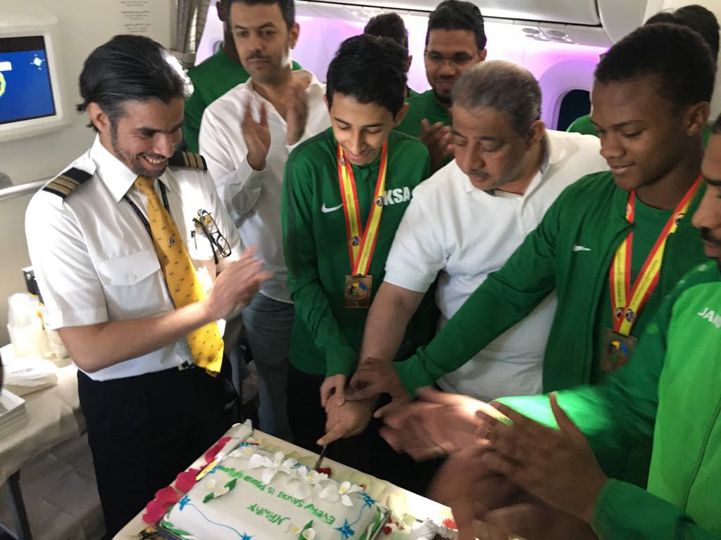 SAUDIA Celebrates the Saudi Resounding Success in Karate up in the Sky!