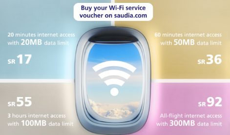SAUDIA OFFERS WIFI ONBOARD TO 47 DESTINATIONS ACROSS THE AIRLINE’s NETWORK